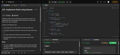 How I Implemented A Stack Using Queues On Leetcode Kartik Malik Posted On The Topic Linkedin
