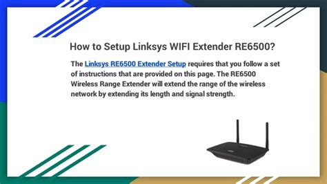PPT How To Setup Linksys WIFI Extender RE PowerPoint Presentation ID