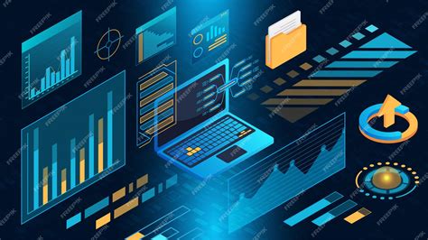 Premium Vector Digital Infrastructure Scene 6