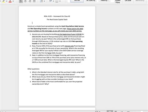 Construct A Simple Excel Spreadsheet Using The Cash