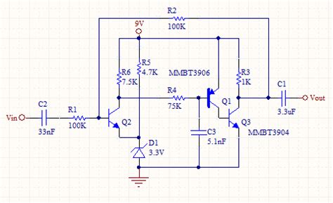 Discrete Transistor AC Op Circuit Daycounter