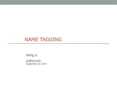 Ppt Name Tagging Powerpoint Presentation Free Download Id5257973