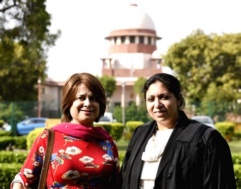 Actor Bobby Darling With Her Lawyer Meera Kaura Patel After The Completion Of First Days