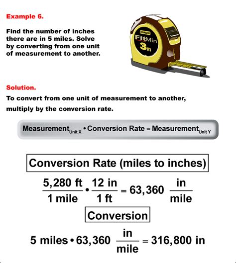 math example measurement converting units example 6 media4math