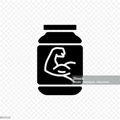 유청 단백질 병 아이콘 단백질 파우더 항아리 아이콘 스포츠 영양 벡터 그림입니다 건강한 생활방식에 대한 스톡 벡터 아트 및 기타 이미지 건강한 생활방식 건강한 식생활