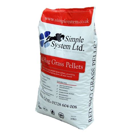 Discontinued Simple System Red Bag Grass Pellets Petz 1st
