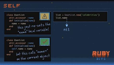 ruby why is self necessary here instead of an instance variable