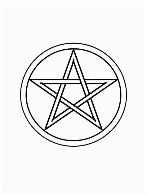 Premium Photo A Black And White Drawing Of A Pentagram Star In A