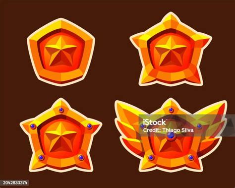 생생한 골드 현실적인 게임 순위 배지 세트 별 보석 및 날개 쉬운 편집 1위에 대한 스톡 벡터 아트 및 기타 이미지 1위 3차원 형태 Championship Istock
