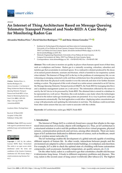 Pdf An Internet Of Thing Architecture Based On Message Queuing Telemetry Transport Protocol