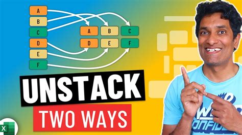 excel magic revealed unstacking data like a pro
