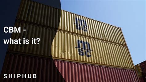 CBM What Is It Necessary Information ShipHub