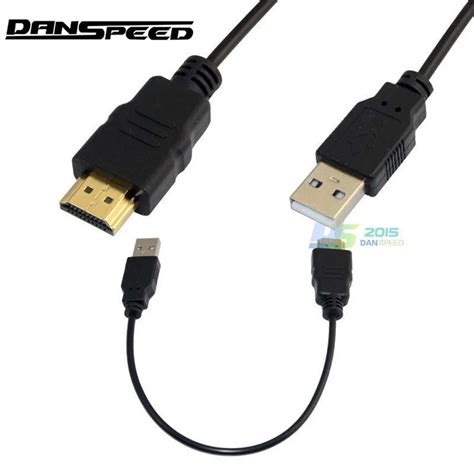 Danspeed Usb To Hdmi Cable Cm Male To Male Charger Power Supply Cable Hdmi Cable Adapter