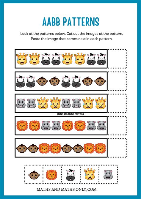 Shapes And Pattern Worksheets Free Download
