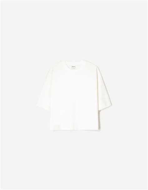 Oversize T Shirt Aus Schwerem Baumwollcotton Mit Kurzen Ärmeln Bsk