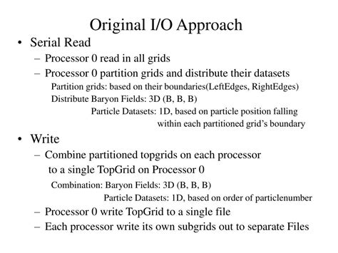 Ppt Io Optimization For Enzo Cosmology Simulation Powerpoint