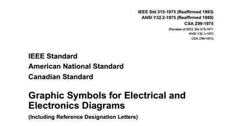 Ieee Graphic Symbols For Electrical And Electronic Diagrams ~ Electrical And Electronics