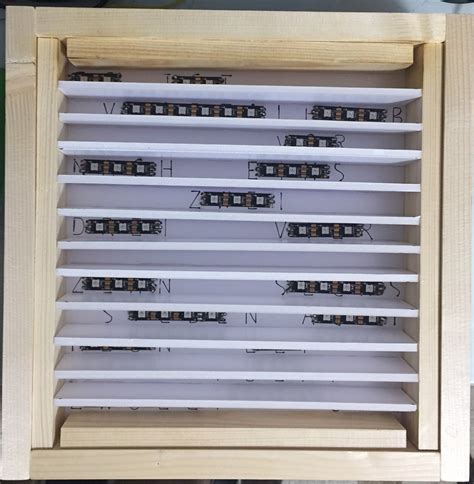 Diy Arduino Wordclock 7 Steps With Pictures Instructables