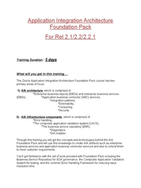 Application Integration Architecture Foundation Pack Pdf Business Service Oriented