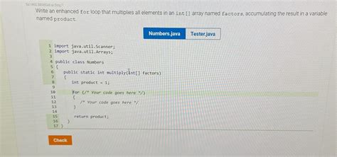 Solved 5416603906046q×32qy7write An Enhanced For Loop That
