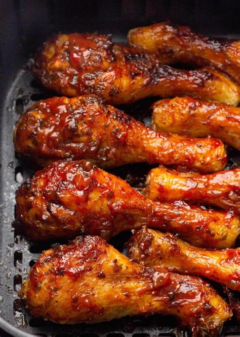 Air Fryer Barbecue Chicken Legs Simply Happy Foodie