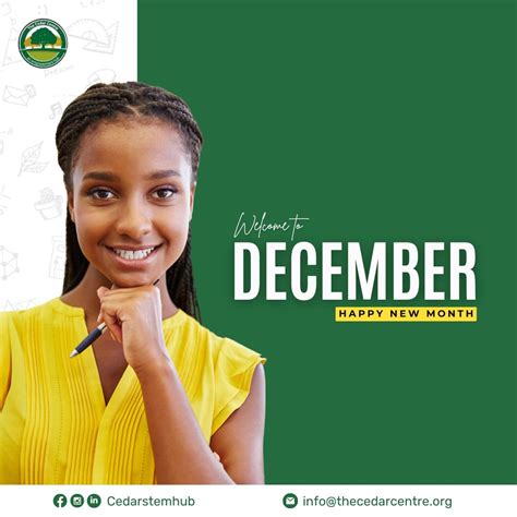 Hellodecember Newmonthnewgoals Stemforimpact Cseh Inspirecreatestartscale The Cedar Stem