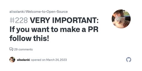 Very Important If You Want To Make A Pr Follow This Issue Alisolanki Welcome To Open