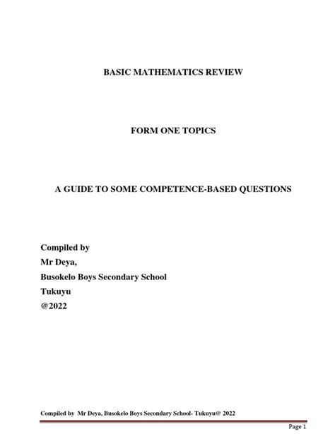 Basic Mathematics Review Pdf Circle Triangle
