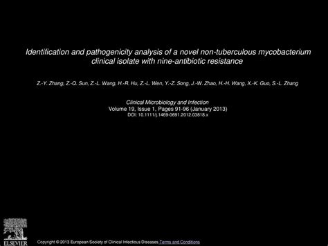 Identification And Pathogenicity Analysis Of A Novel Non Tuberculous
