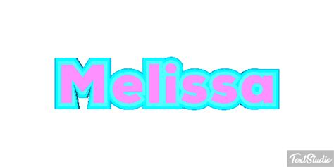 Melissa Name Animated  Logo Designs