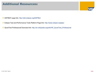 Seeing Eclipse Naked An Approach For GUI Test Automation PPT