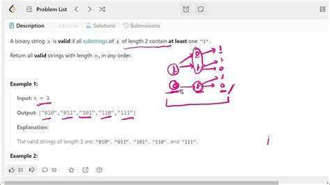 3211 Generate Binary Strings Without Adjacent Zeros Recursion Youtube