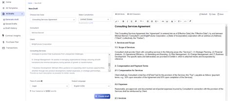 Create Consulting Services Agreement Online 2025 Sample And Templates