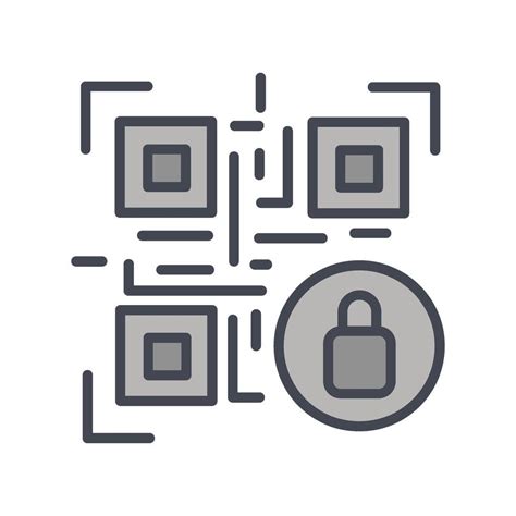 Qr Code Encryption Icon Design 50301634 Vector Art At Vecteezy