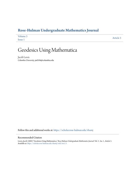 geodesics using mathematica pdf sphere latitude