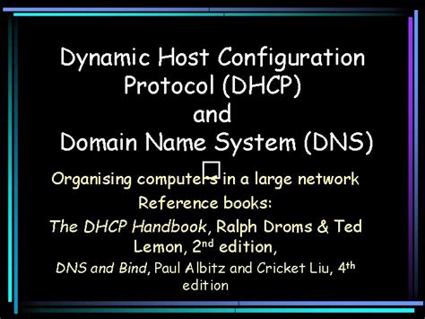 Dynamic Host Configuration Protocol Dhcp And Domain Name