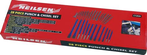 28pc Punch And Chisel Cold Chisels Cente Pin Taper Parallel Set