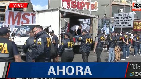 Tensión En Puente Pueyrredón Unidad Piquetera Corta El Tránsito Y