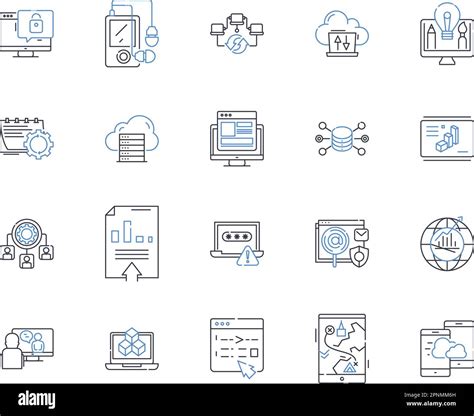 Website Design Line Icons Collection Aesthetics Navigation Layout Responsiveness Usability