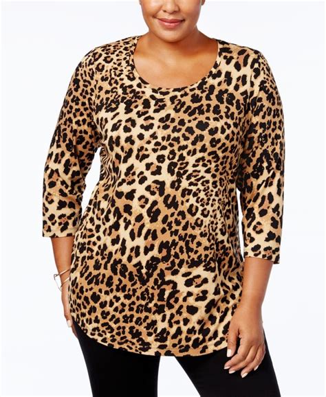 Jm Collection Plus Size Printed Top Created For Macys Macys Plus
