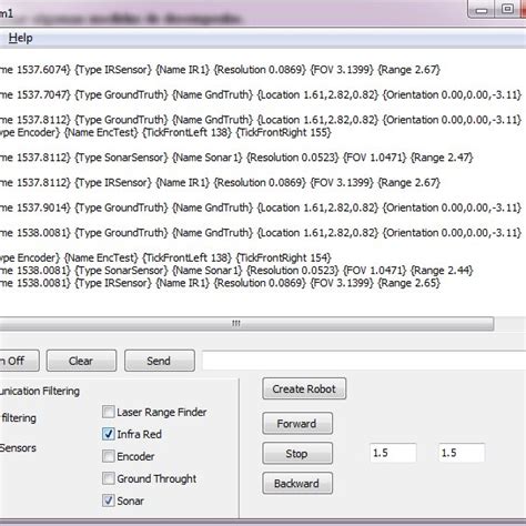 Gui Of The Robot Controller Iv Preliminar Experiments Download