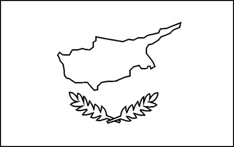 Cyprus Flag Coloring Picture