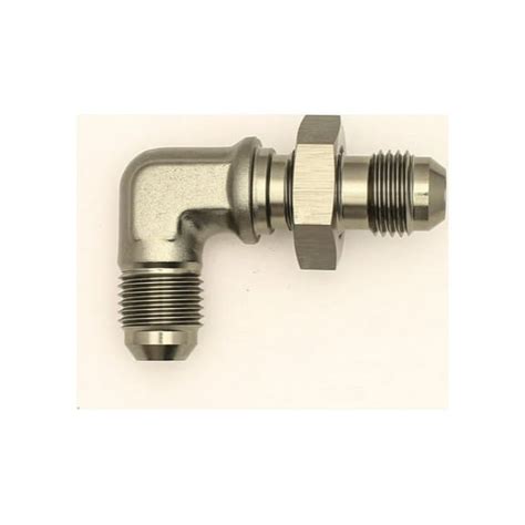 Deatschwerks 6an Male Flare To 516in Male Barb Bulkhead Adapter 90