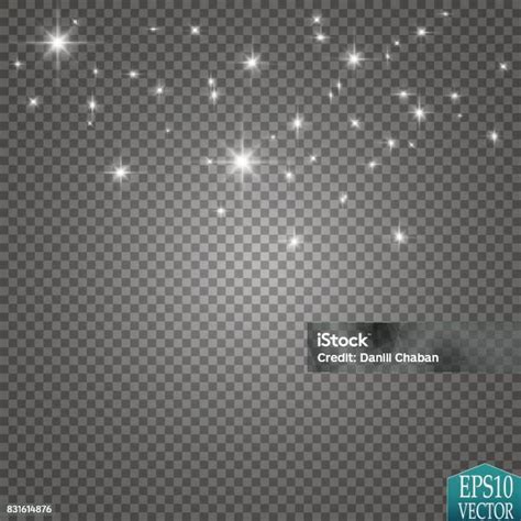 벡터 흰색 반짝이 파 그림 화이트 스타 먼지 트레일 반짝이 입자 투명 한 배경에 고립 곡선에 대한 스톡 벡터 아트 및 기타 이미지 곡선 광학 작용 꼬리 Istock