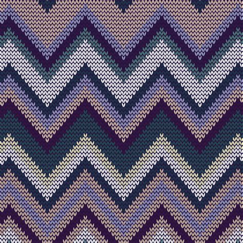 Dark Blue Knitted Fabric Texture Design With Colorized Dark Blue Red
