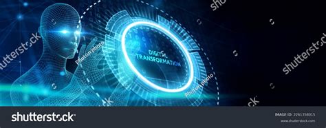 Concept Digitization Business Processes Modern Technology Stock Illustration 2261358015