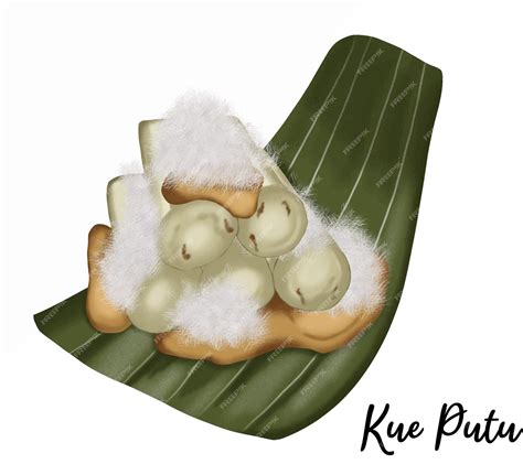 Premium Vector Kue Putu