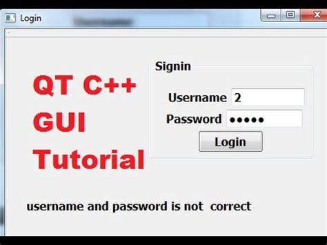 Learn QT C GUI Tutorial 12 How To Open A New Window After Successful