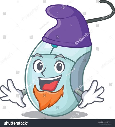 Funny Computer Mouse Cartoon Mascot Performed Stock Vector Royalty