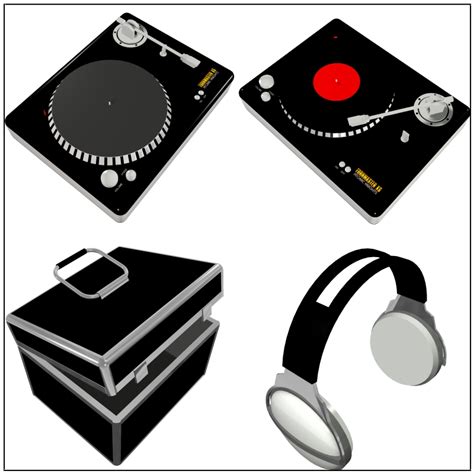 Poseable DJ Equipment Poser DAZ Themed Holli
